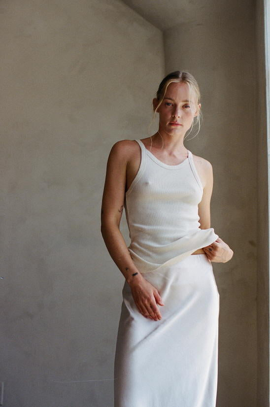 ARIEL TANK- CREAM – Katie Waltman Jewelry