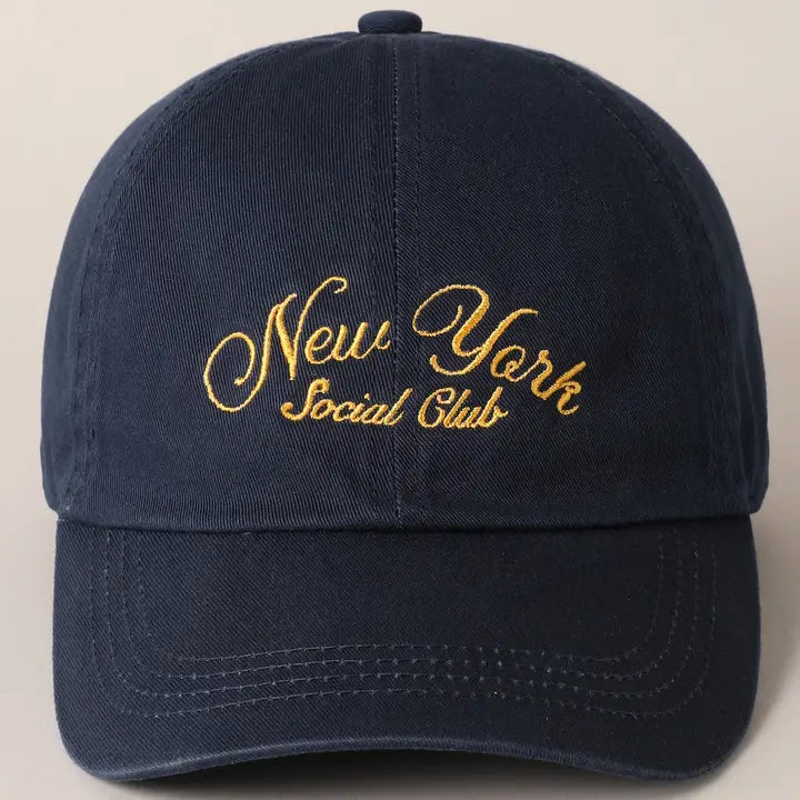 NEW YORK SOCIAL CLUB CAP – Katie Waltman Jewelry